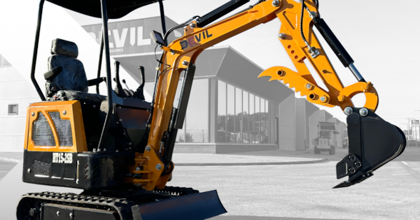 Mini Escavadora HT15-2SB 1500KG c/ Motor Laidong e Braço Articulado ...